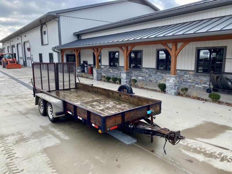 USED International 7x16' Landscape Utility Trailer 7000# GVW * HD SPLIT ...