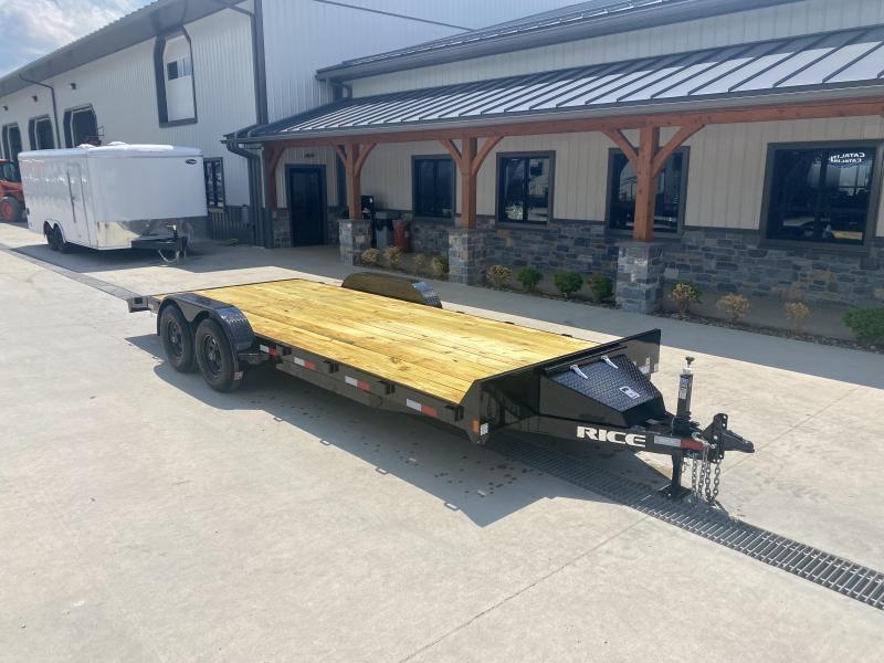 2025 Rice 7x18' Car Hauler Trailer 9990# GVW * LED'S * POWDERCOATED * 5 ...