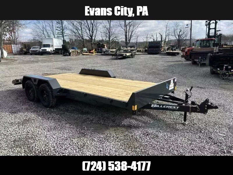 2026 Hillcrest Trailers 7x18' Car Hauler Trailer 7000 GVW * 5" CHANNEL ...