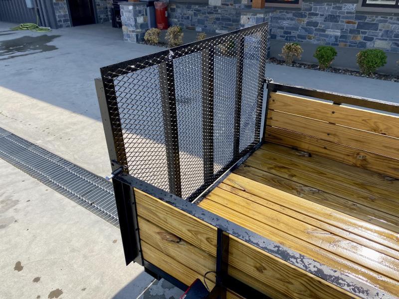 2024 AMO 5x10' Wood High Side Angle Iron Utility Landscape Trailer 2200 ...