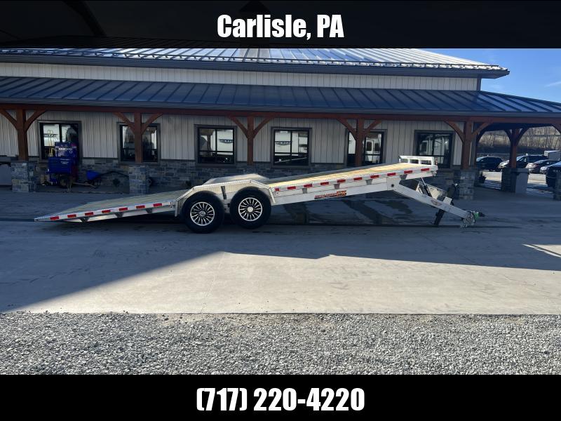 2025 H&H 102x24' Aluminum Power Tilt Car Hauler Trailer 14000# GVW ...