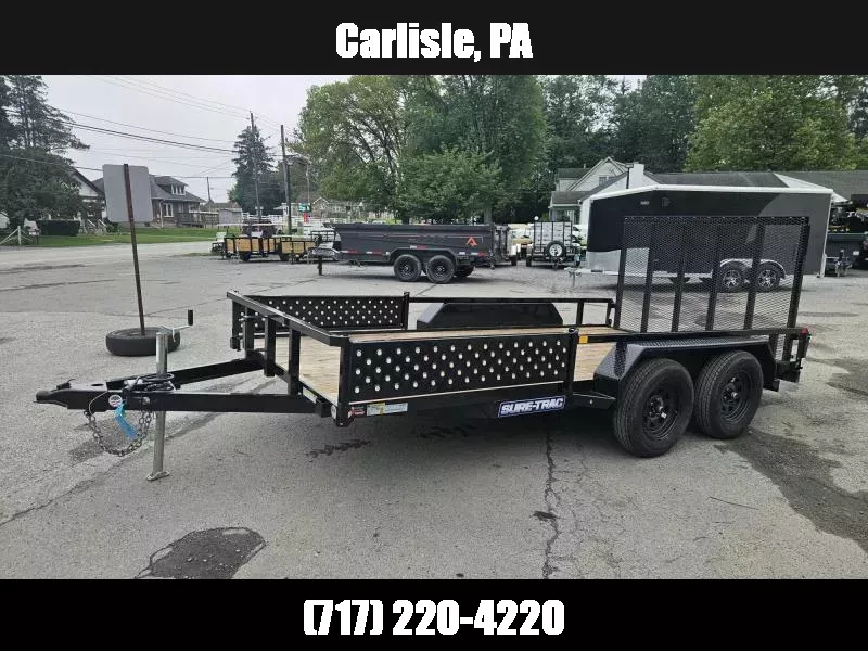 2025 Sure-Trac 7x14' Tube Top ATV Side Ramps Utility Landscape Trailer ...