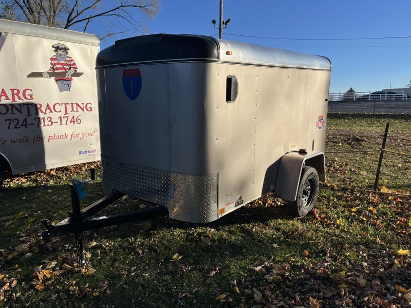 USED 2021 Interstate 5x8' Enclosed Cargo Trailer 2990# GVW * BARN DOOR ...