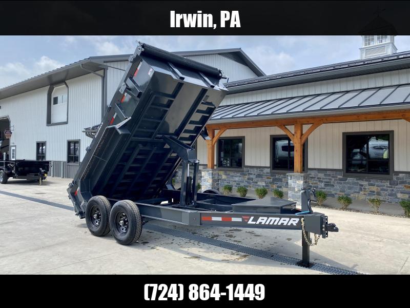 2021 Lamar 7x12' Dump Trailer 14000# GVW * 7GA FLOOR * TARP KIT ...
