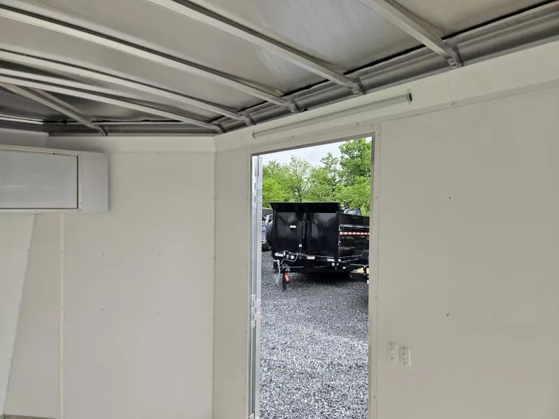 2025 NEO 8.5x14' NAUX Aluminum Enclosed UTV Trailer 7000# GVW * SILVER ...