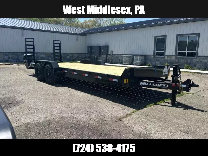 2025 Hillcrest Trailers 7x22 Equipment Trailer 14000 GVW * HD RAMPS * D-RINGS/STAKE POCKETS ...