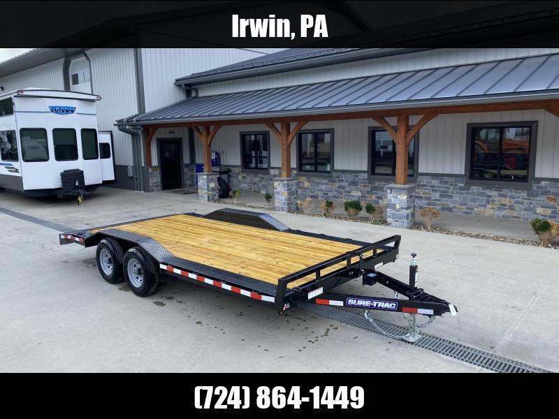 NEW Sure-Trac 102x22' Wood Deck Buggy Car Hauler 9900# GVW * 102" DECK ...