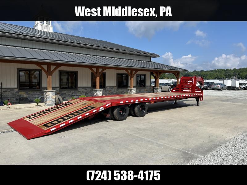 2025 Midsota 102X36' Gooseneck Deckover Hydraulic Dovetail 25900# GVW ...