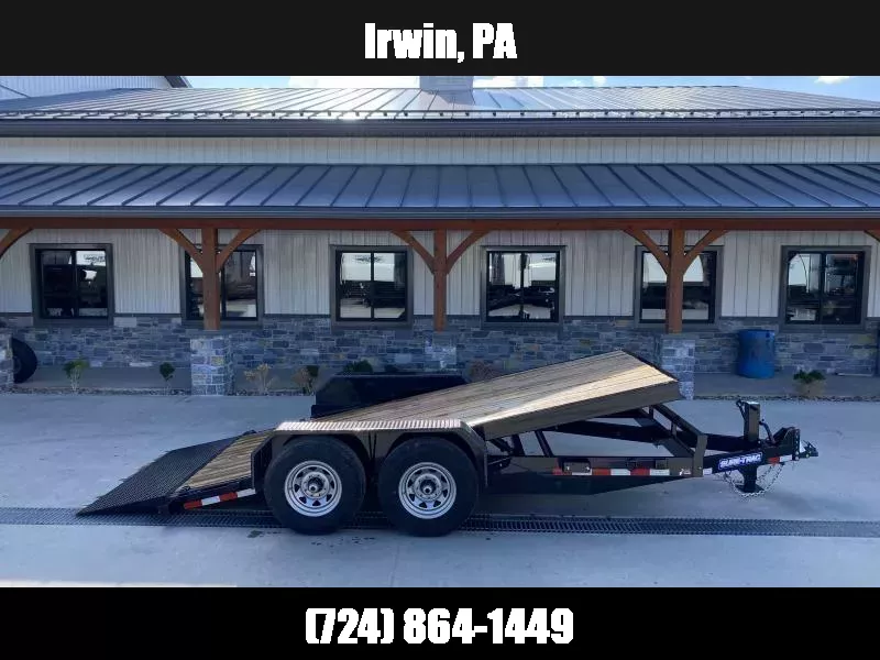 2025 Sure-Trac 7x16' Gravity Tilt Equipment Trailer 14000# GVW * 12K ...