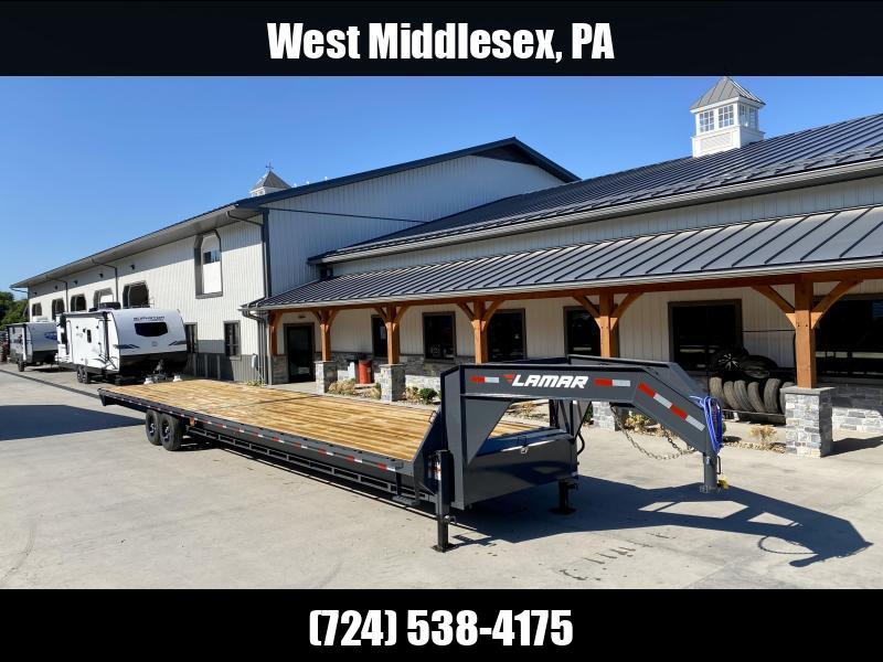 2025 Lamar 102x40' Gooseneck Deckover Trailer 14000# GVW * 7 WINCH ...