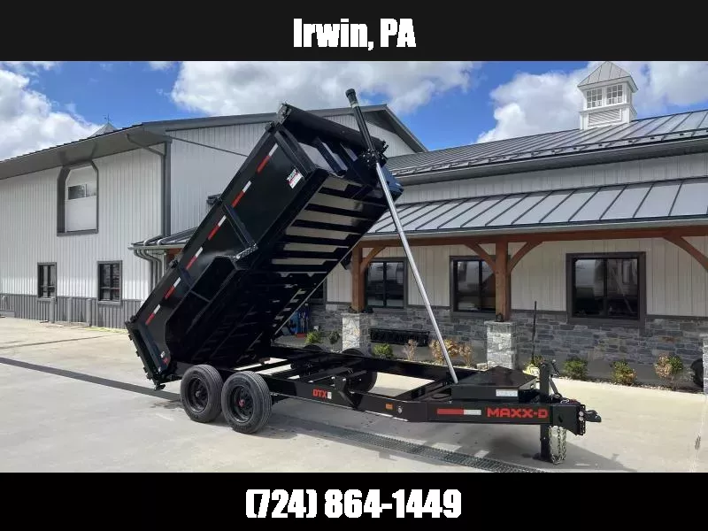 2026 MAXXD 7x14' DTX Dump Trailer 16000# GVW * 8000# AXLES * 3' HIGH ...