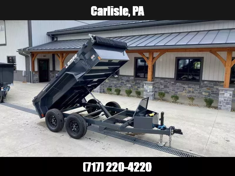 2025 Lamar 5x10' Deluxe Dump Trailer 7000# GVW * DELUXE TARP KIT * 7K ...
