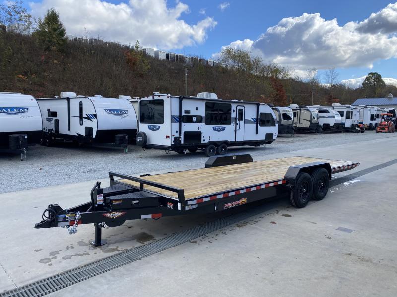2024 H&H 7x24' Power Tilt Car Hauler Trailer 14000# GVW * POWER TILT ...