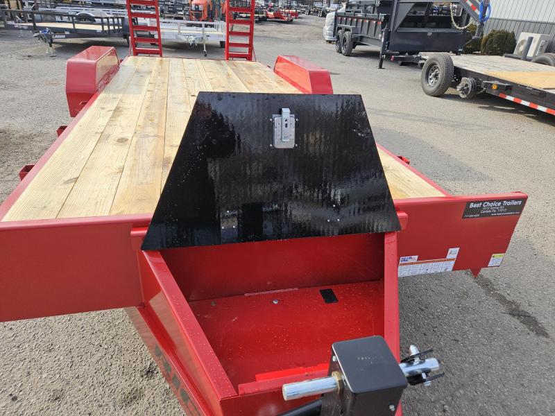 2024 Rice 7x20' Equipment Lowboy Trailer 9990# GVW * STAND UP RAMPS ...