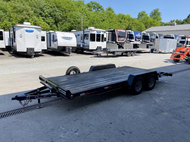 USED 2020 Quality Trailers 7x18' Wood Deck Car Trailer 7000# GVW ...