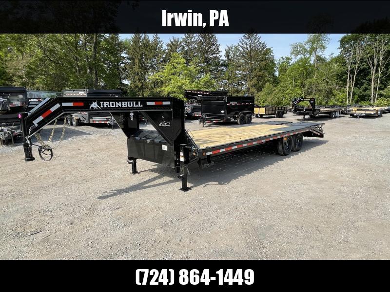 2022 Ironbull 102x25' Gooseneck Deckover 14000# GVW * FULL WIDTH ...
