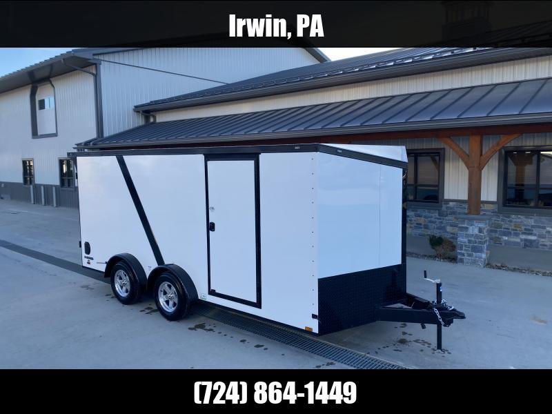 2024 Cargo Mate 7.5x16' Enclosed Cargo Trailer 7000# GVW * WHITE ...