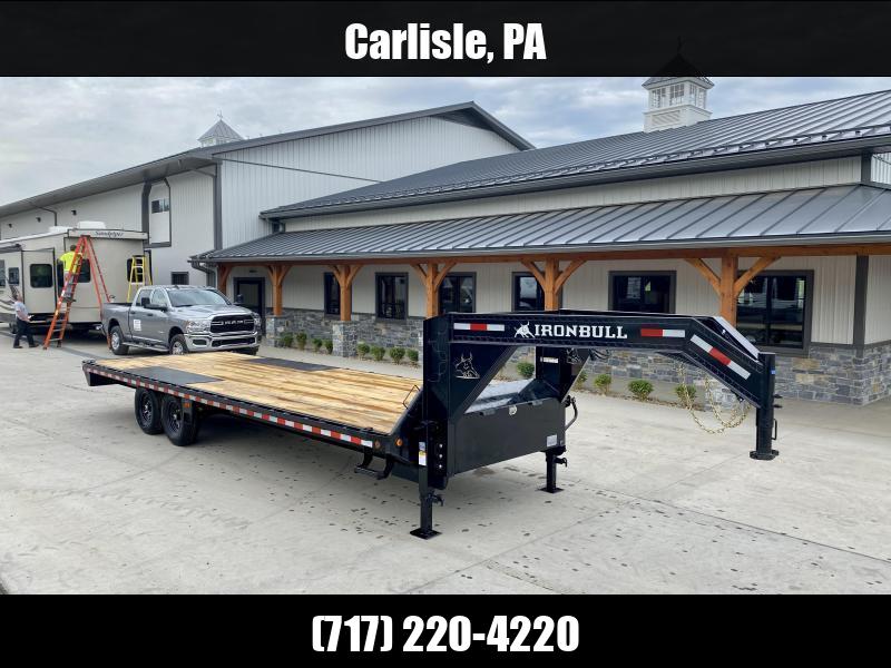 2023 Ironbull 102x32' Gooseneck Deckover 14000# GVW * SLIDE IN RAMPS ...