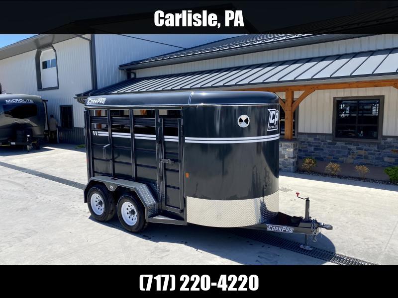 2025 Corn Pro 12' Livestock Trailer 7000# GVW * GREY * TORSION ...