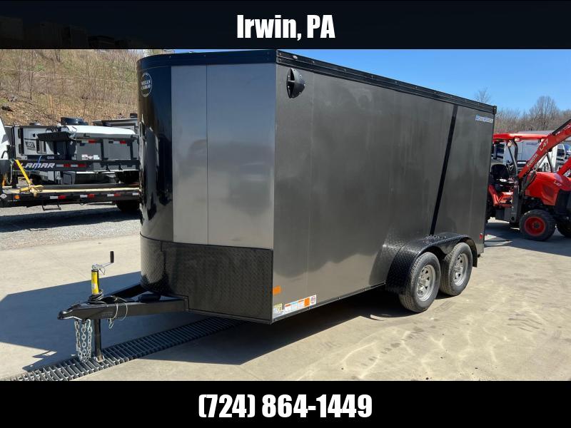 2022 Wells Cargo 7x14' Enclosed Motorcycle Trailer 7000# GVW * CHARCOAL ...