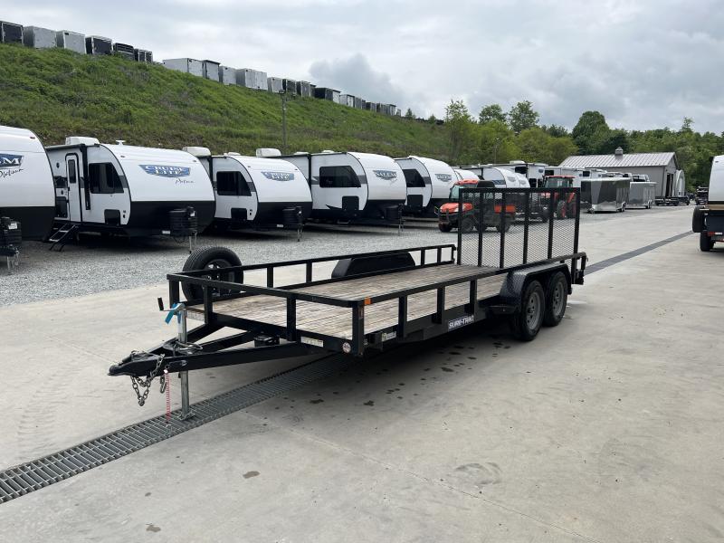 USED 2023 Sure-Trac 7x18' Tube Top Utility Landscape Trailer 7000# GVW ...