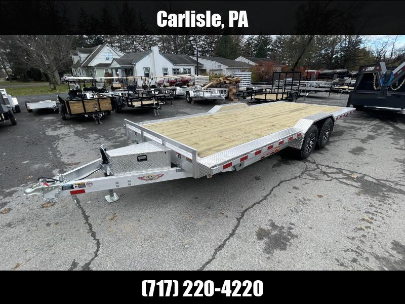 2024 H&H 102x20' Aluminum Power Tilt Car Hauler Trailer 9990# GVW * 102 ...