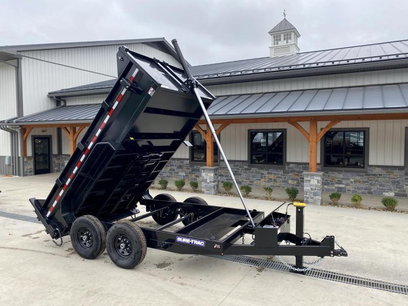 2025 Sure-Trac 7x12' Dump Trailer 14000# GVW * HYDRAULIC JACK * DELUXE ...