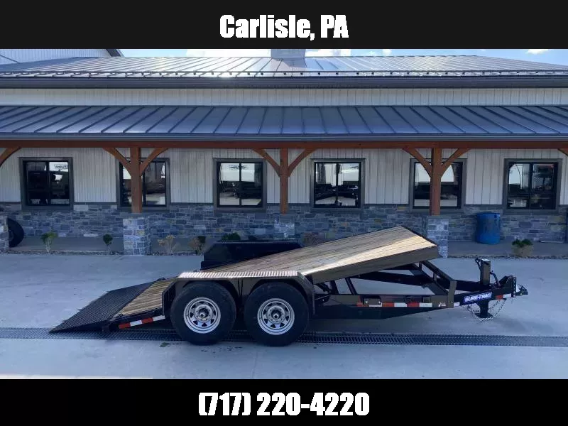 2025 Sure-Trac 7x16' Gravity Tilt Equipment Trailer 14000# GVW * 12K ...