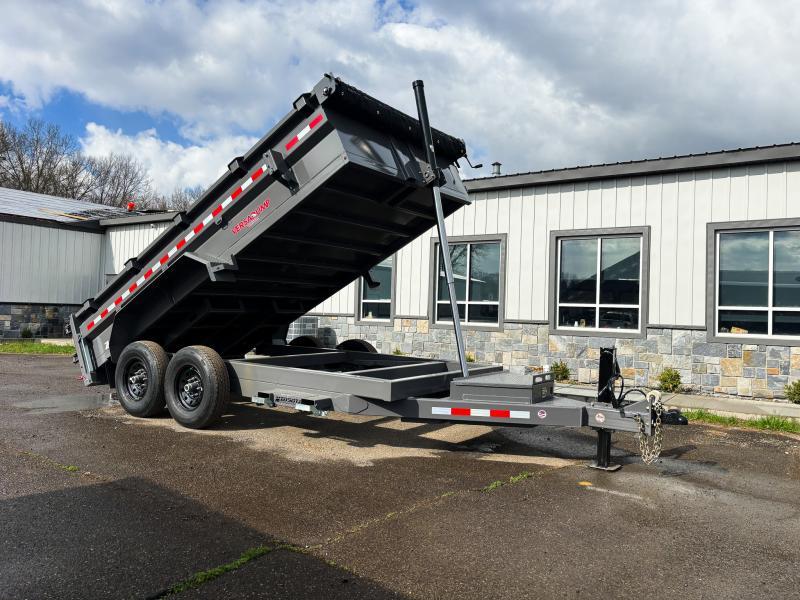 2025 Midsota 7x14 HD Low Profile Dump Trailer 17600# GVW * SWING SIDE ...