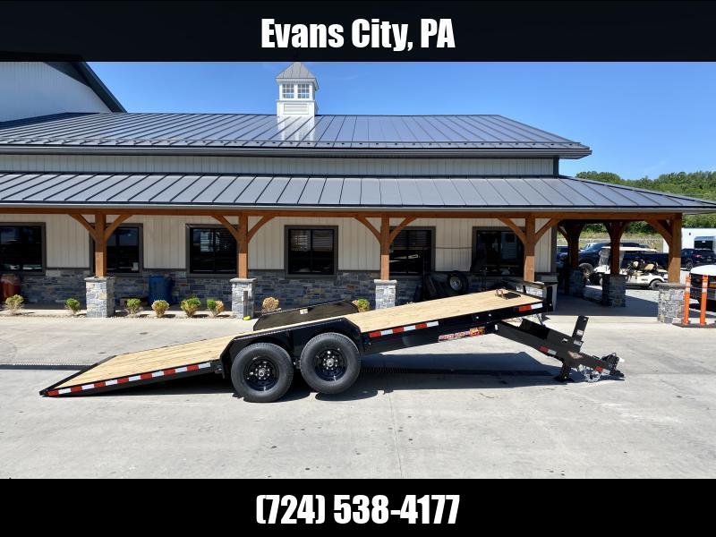NEW H&H 7x22' Power Tilt Car Hauler Trailer 14000# GVW * 15K HYDRAULIC ...