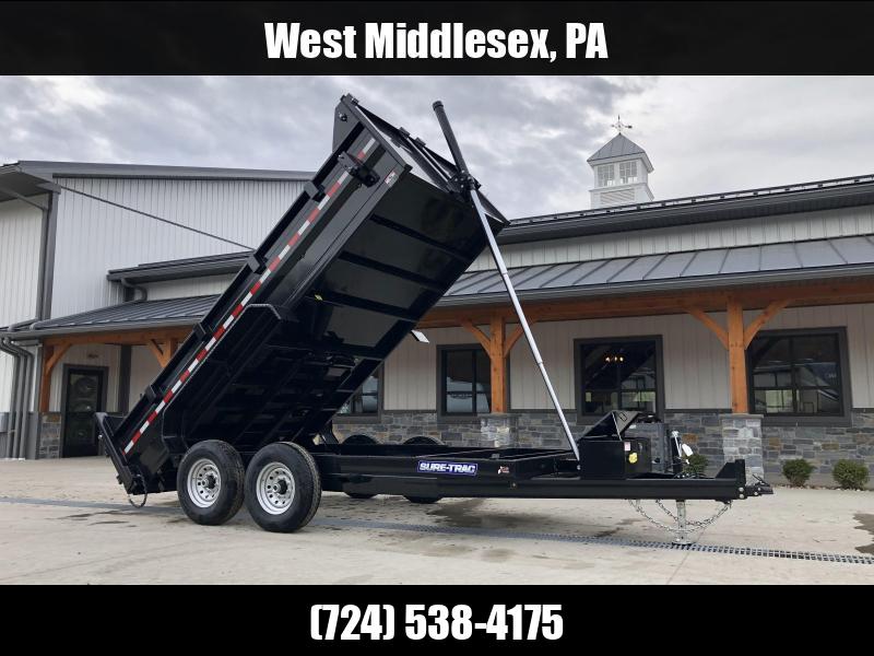 2025 Sure-Trac 7x16' Dump Trailer 14000# GVW * TARP KIT * OVERSIZE 120 ...