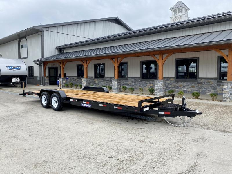 2021 Sure-Trac 7x24' Wood Deck Car Hauler 9900# GVW * RUBRAIL * DROP IN ...