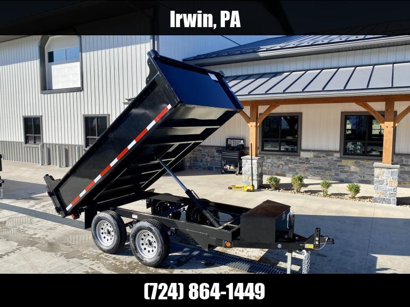 2022 QSA 6x10' Deckover Dump Trailer 7000# GVW * POWER UP/DOWN * BARN ...