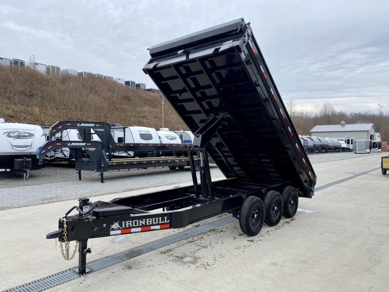 2023 Ironbull 8x16' Deckover Dump Trailer 21000# GVW * TRIPLE AXLE ...