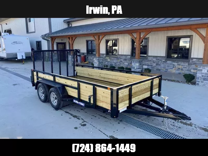 2025 Sure-Trac 7x14' High Side Utility Landscape Trailer 7000# GVW * 24 ...