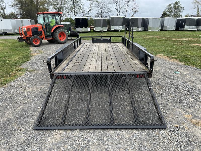 USED 2021 Sure-Trac 7x16 Utility Trailer 7000 GVW * TOOLBOX * SPARE ...