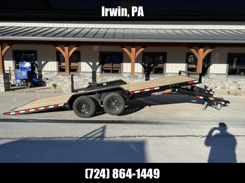 2025 H&H 7x20' Power Tilt Car Hauler Trailer 7000# GVW * POWER TILT ...