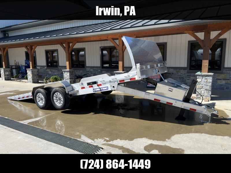 NEW Sure Trac 7x20' Deluxe Aluminum Power Tilt Car Hauler Trailer 9990 ...