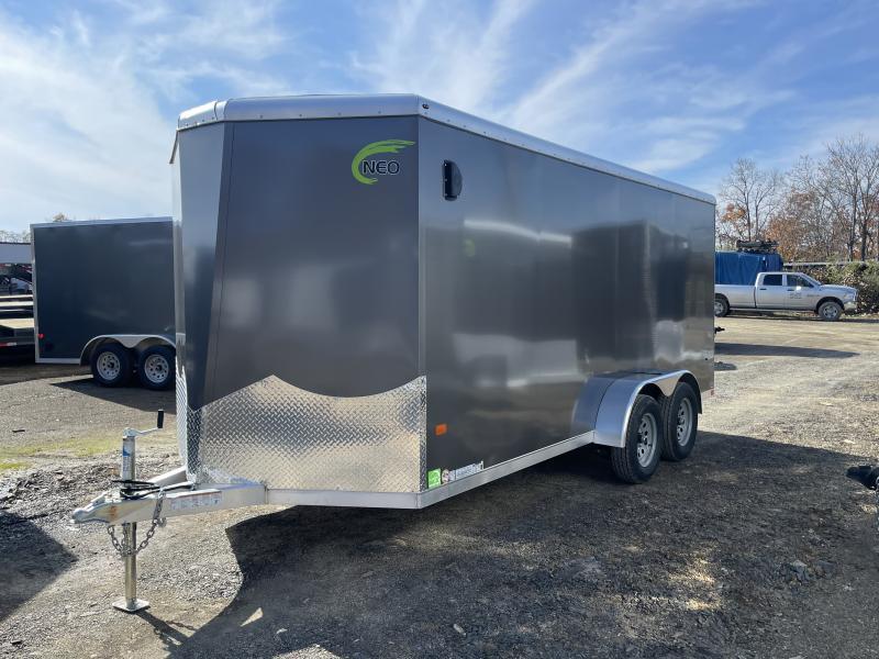 2023 Neo 7x14 NAVR Aluminum Enclosed Cargo Trailer * ROUND TOP * RAMP ...