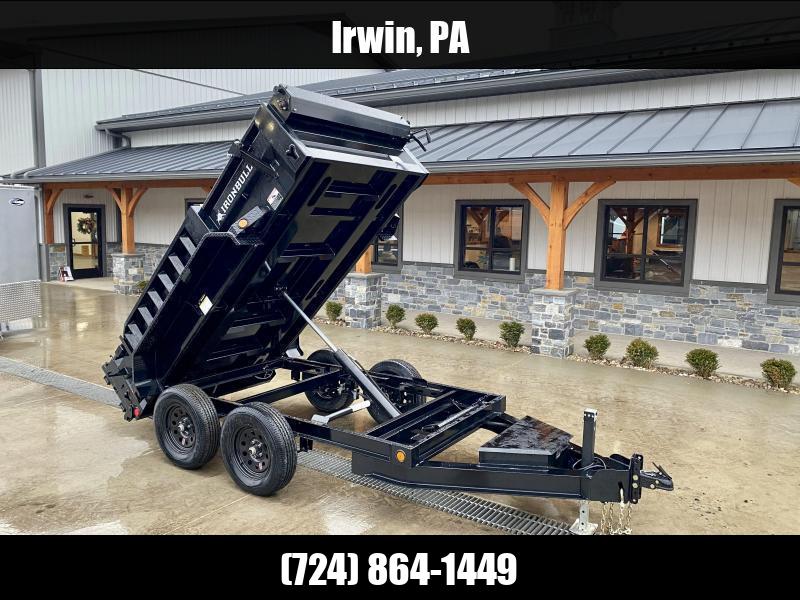 2022 IronBull 5x10' Dump Trailer 7000# GVW * OVERSIZE 5" HOIST * TARP ...