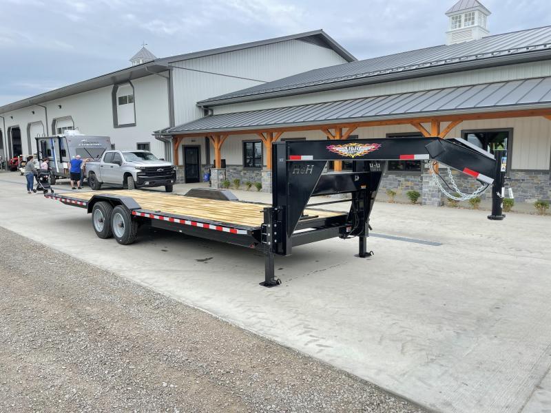 2021 H&H 102x26' Gooseneck Power Tilt Equipment Trailer 16000# GVW ...