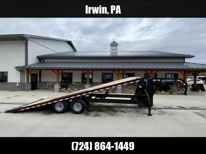 2023 Ironbull 102x24' Gooseneck Deckover Power Tilt Trailer 14000# GVW ...