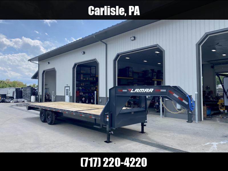 2023 Lamar 102x25' Gooseneck Deckover Trailer 14000# GVW 12" I BEAM * 8 ...
