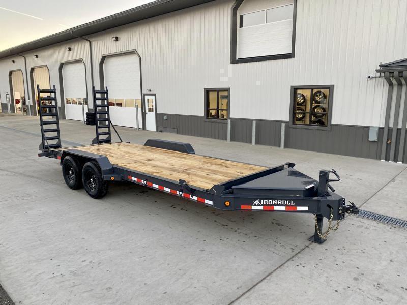 NEW Iron Bull 7x18' Equipment Trailer 14000# GVW * 8" I-BEAM FRAME ...