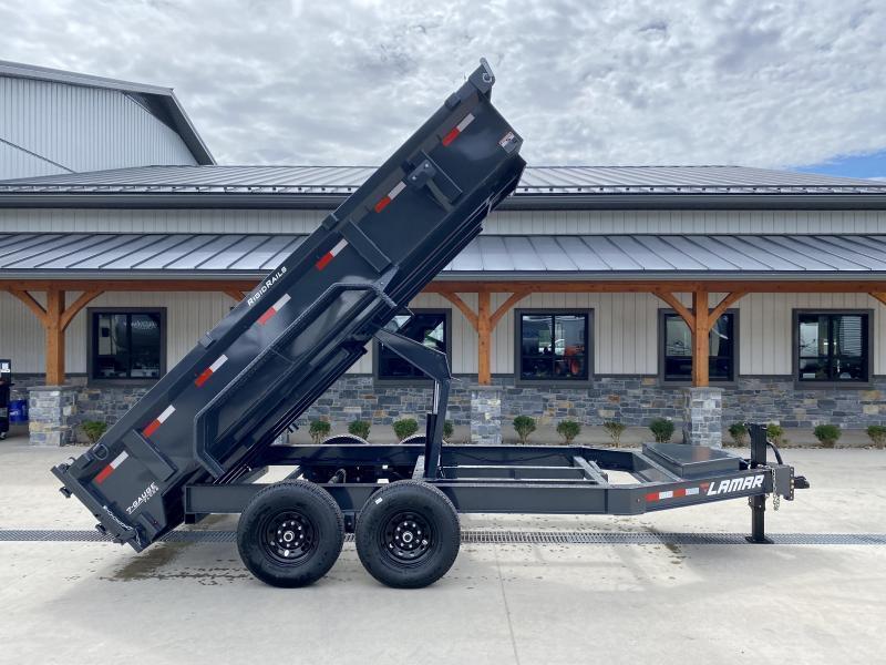 2025 Lamar 7x14' Dump Trailer 14000# GVW * 7GA FLOOR * TARP KIT ...
