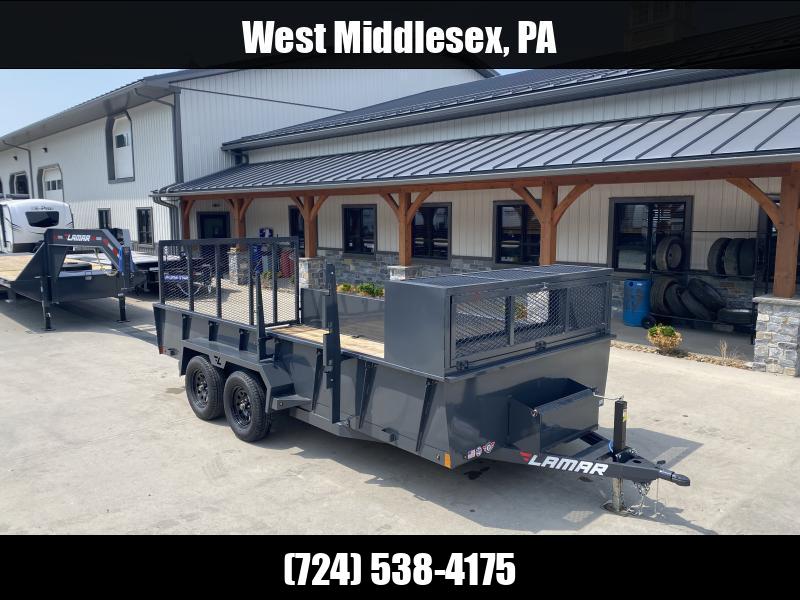 2025 Lamar 7x16' High Side Utility Landscape Trailer 7000# GVW * 24 ...