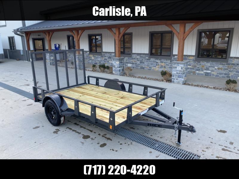 2025 Rice Trailers 76"x10' Landscape Utility Trailer 2990# GVW * RED ...