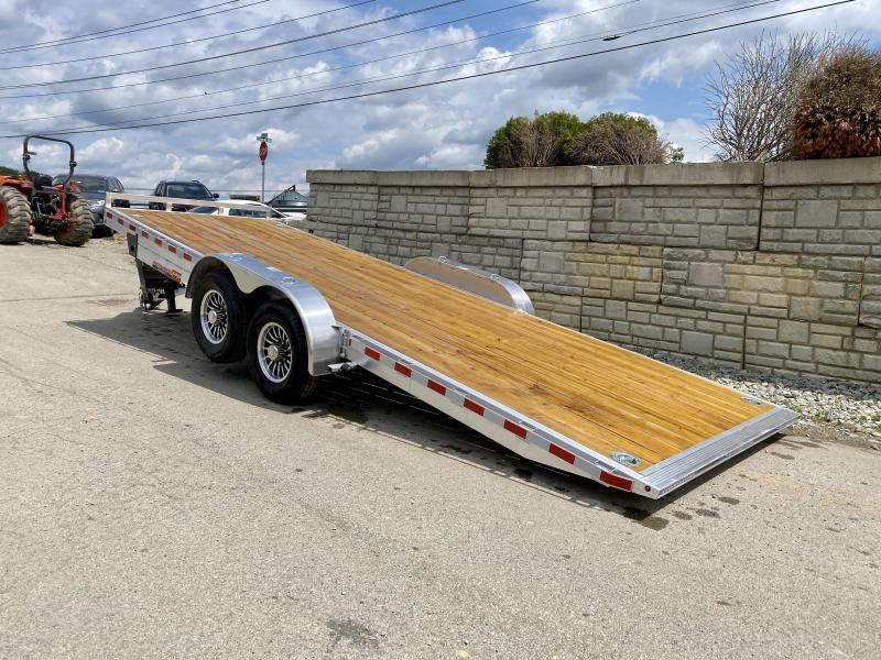 2024 H&H 7x24' Aluminum Power Tilt Car Hauler Trailer 14000# GVW * 4 ...