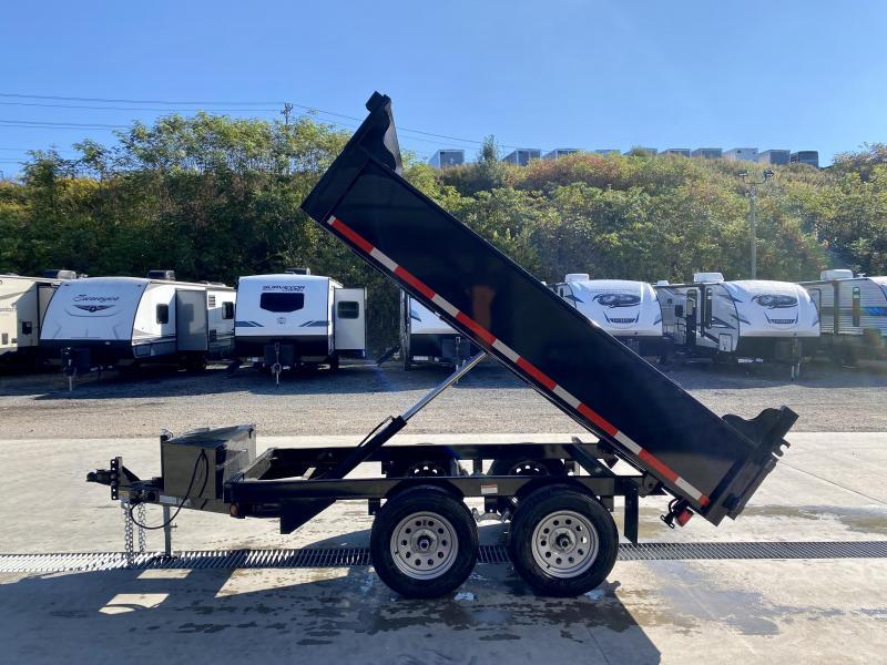 2022 QSA 6x10' Deckover Dump Trailer 7000# GVW * POWER UP/DOWN * BARN ...