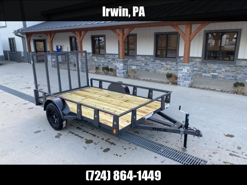2024 Rice Trailers 76"x10' Landscape Utility Trailer 2990# GVW ...